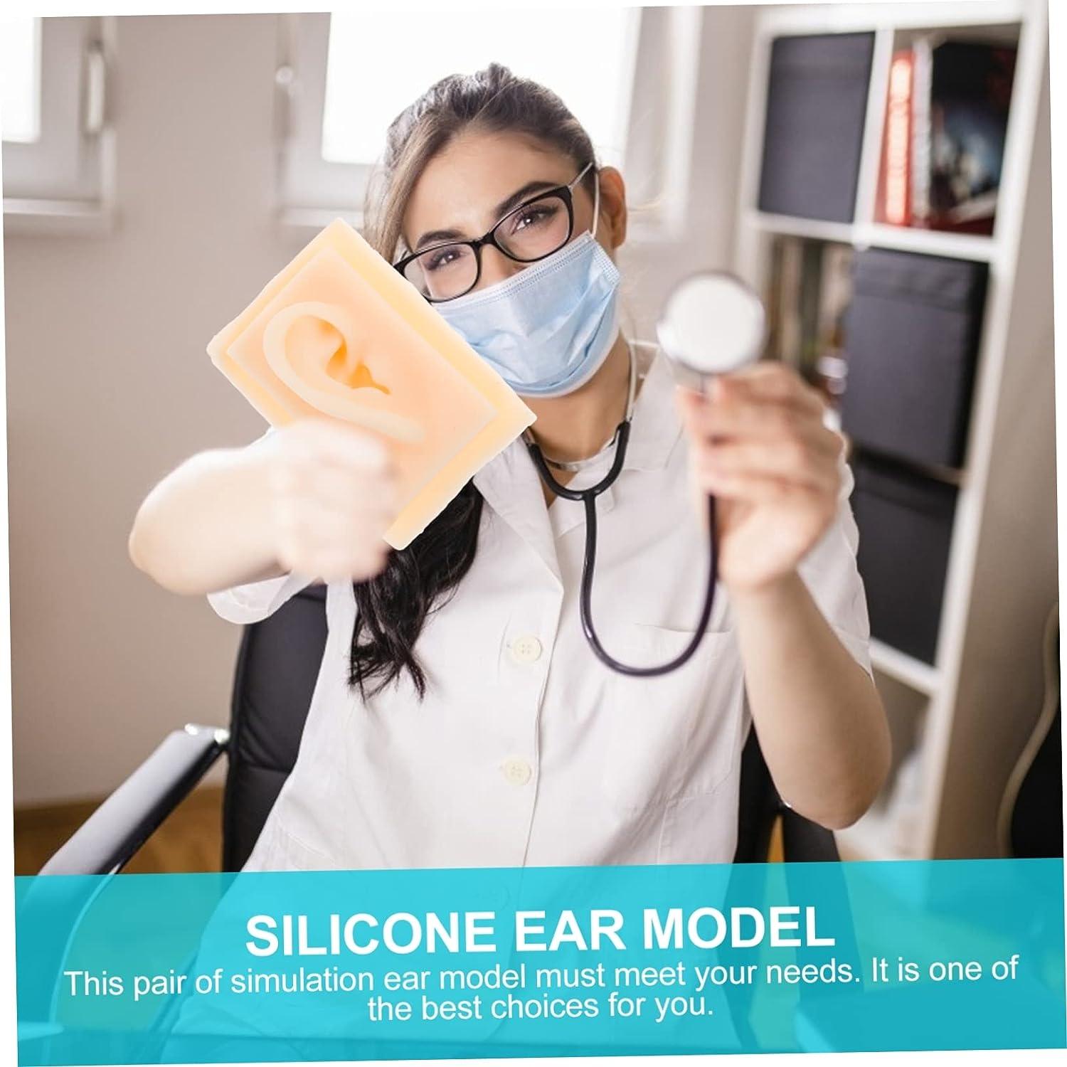 Healifty Silicone Human Ear Massage Tools - 1 Pair | Flexible Ear ...