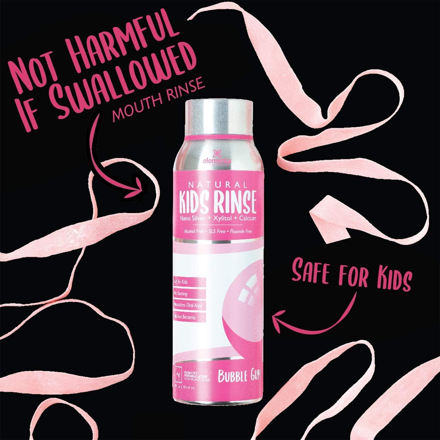 Elementa Essentials Kids Bubble Gum Mouth Rinse 20 oz - Dentist ...