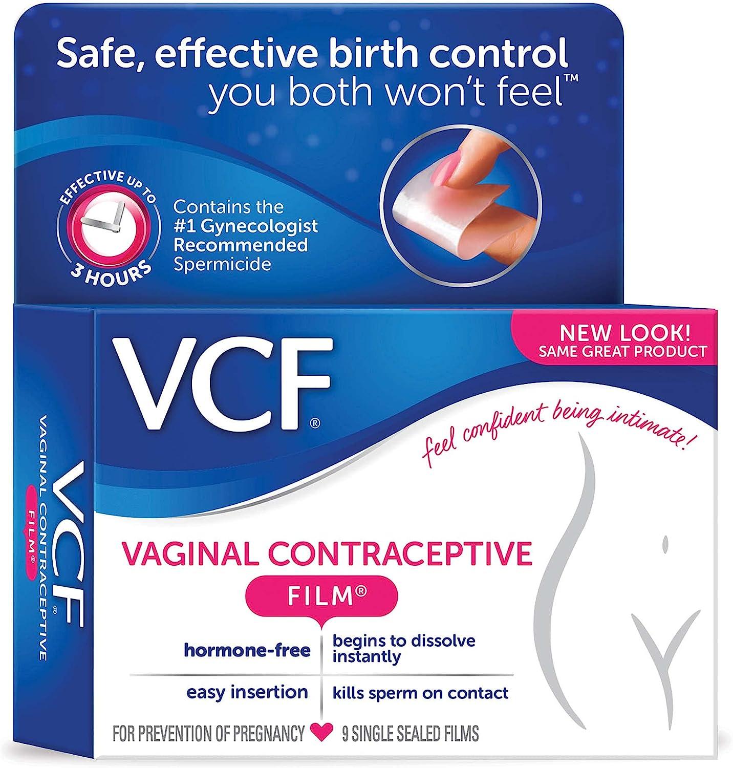 VCF Vaginal Contraceptive Film - 9 Single Sealed Films