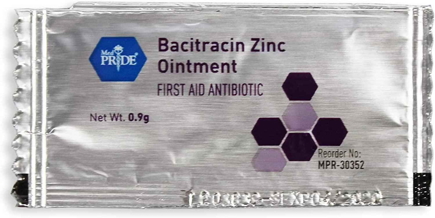 Medpride Bacitracin Zinc Ointment 0.9g - 144 Packets | Antibacterial First Aid Ointment | Buy ...