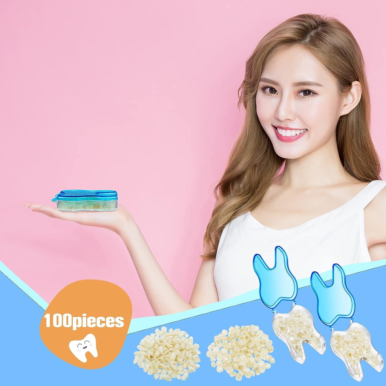 200 Pcs Fake Teeth for Missing Teeth - DIY Temporary Tooth Replacement ...