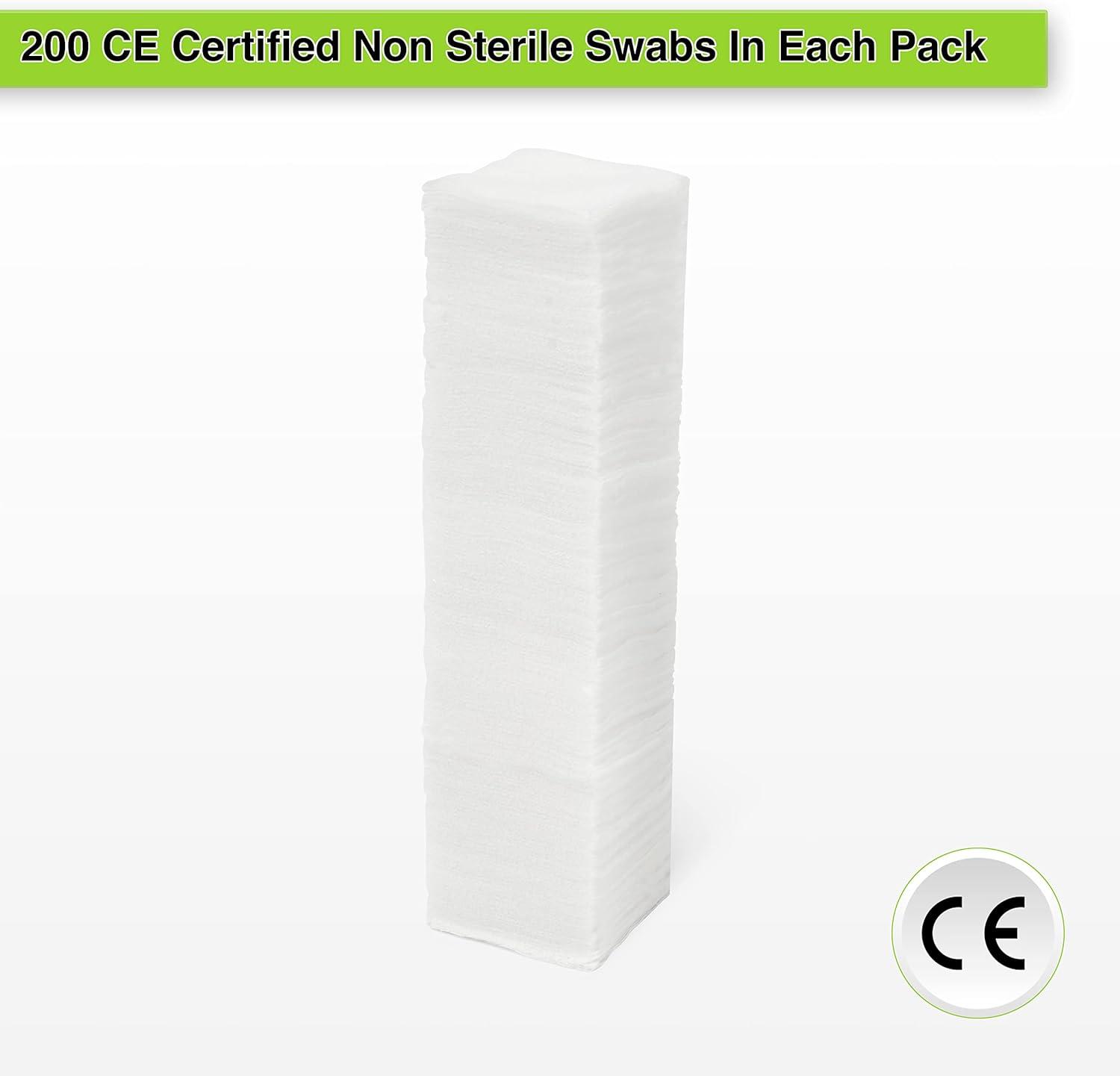 Posi Pulse 5cm x 5cm 200ct Non-Sterile Gauze Swabs - 4 Ply, Soft ...
