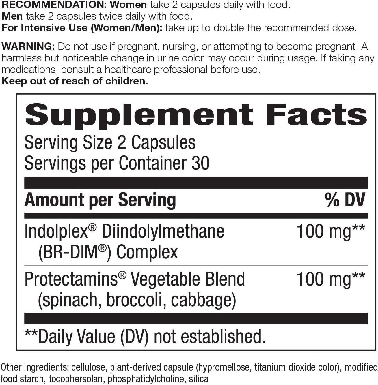 Nature's Way DIM-Plus 60 Vegetarian Capsules | Diindolylmethane ...
