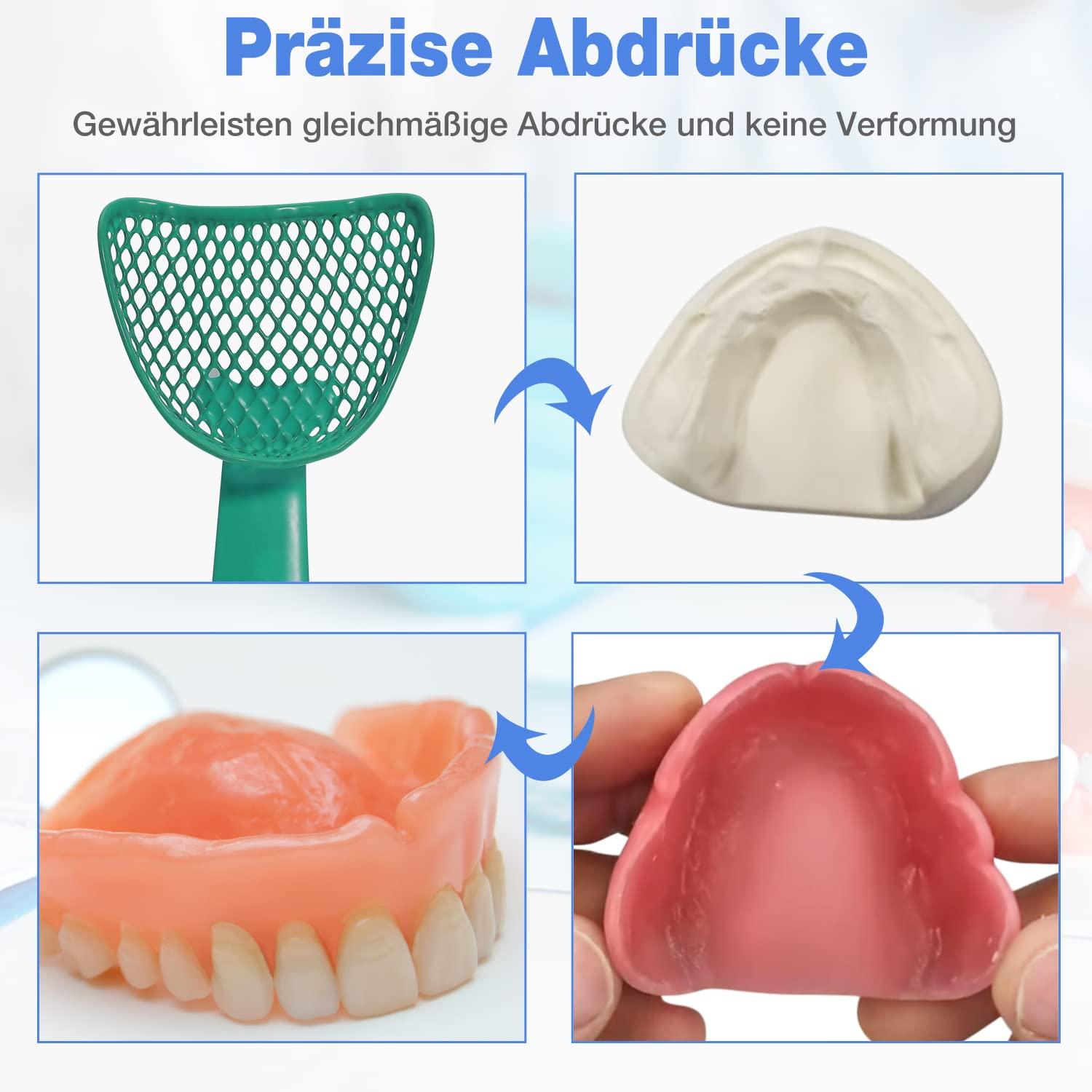 3 Pairs of Dental Impression Spoons for Toothless Teeth | Professional ...