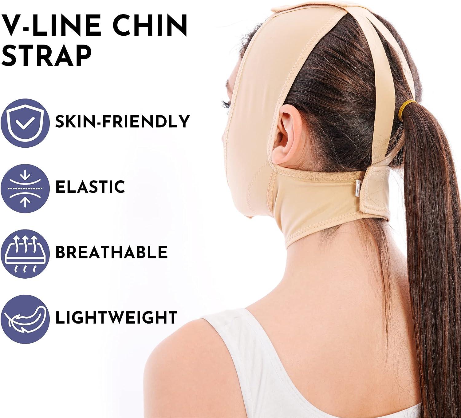 Post Surgery Chin Strap V-Shaped Face Slimmer for Double Chin Reduction ...