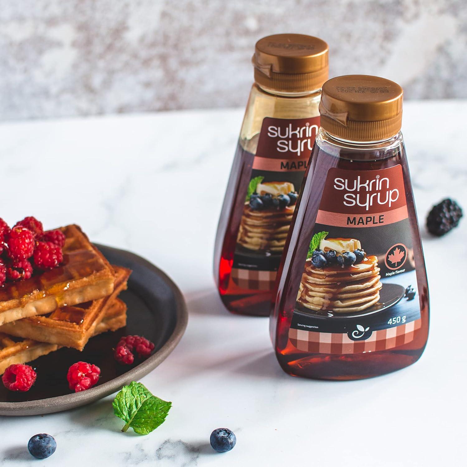 Sukrin Maple Syrup 450g - Sugar Free Syrup with Fibre, Keto & Low Carb ...
