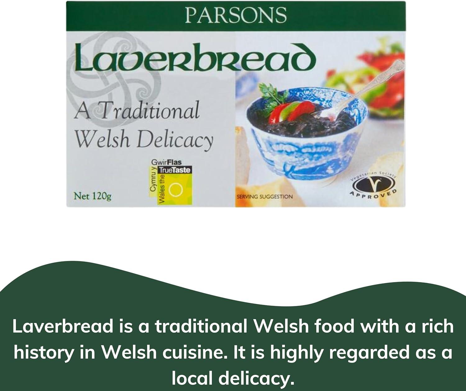 Laverbread Welsh 120g x3 Pack with Wooden Spreader - Authentic Welsh ...