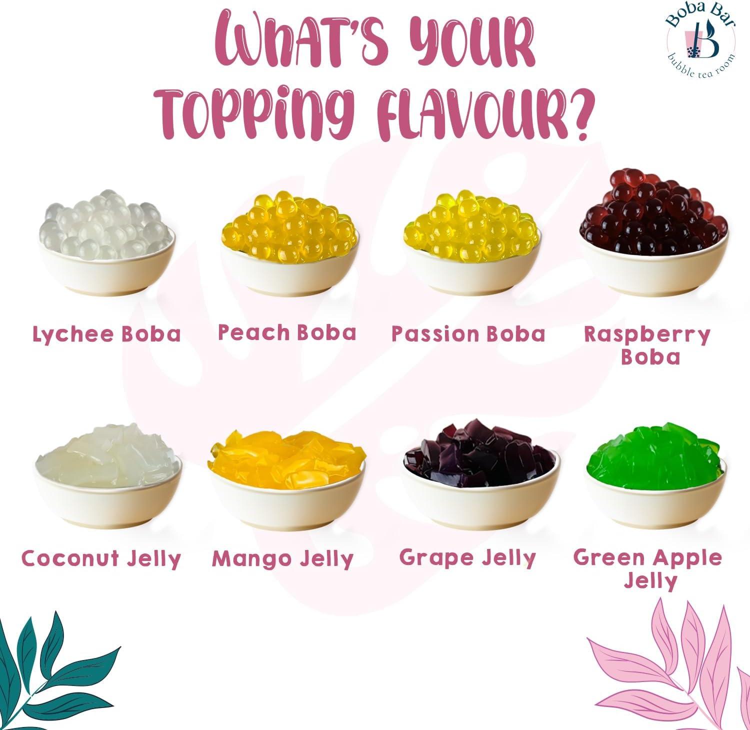 Boba Bar London | Tropical Treasures Fruit Bubble Tea Kit | 8 Fruit Tea ...