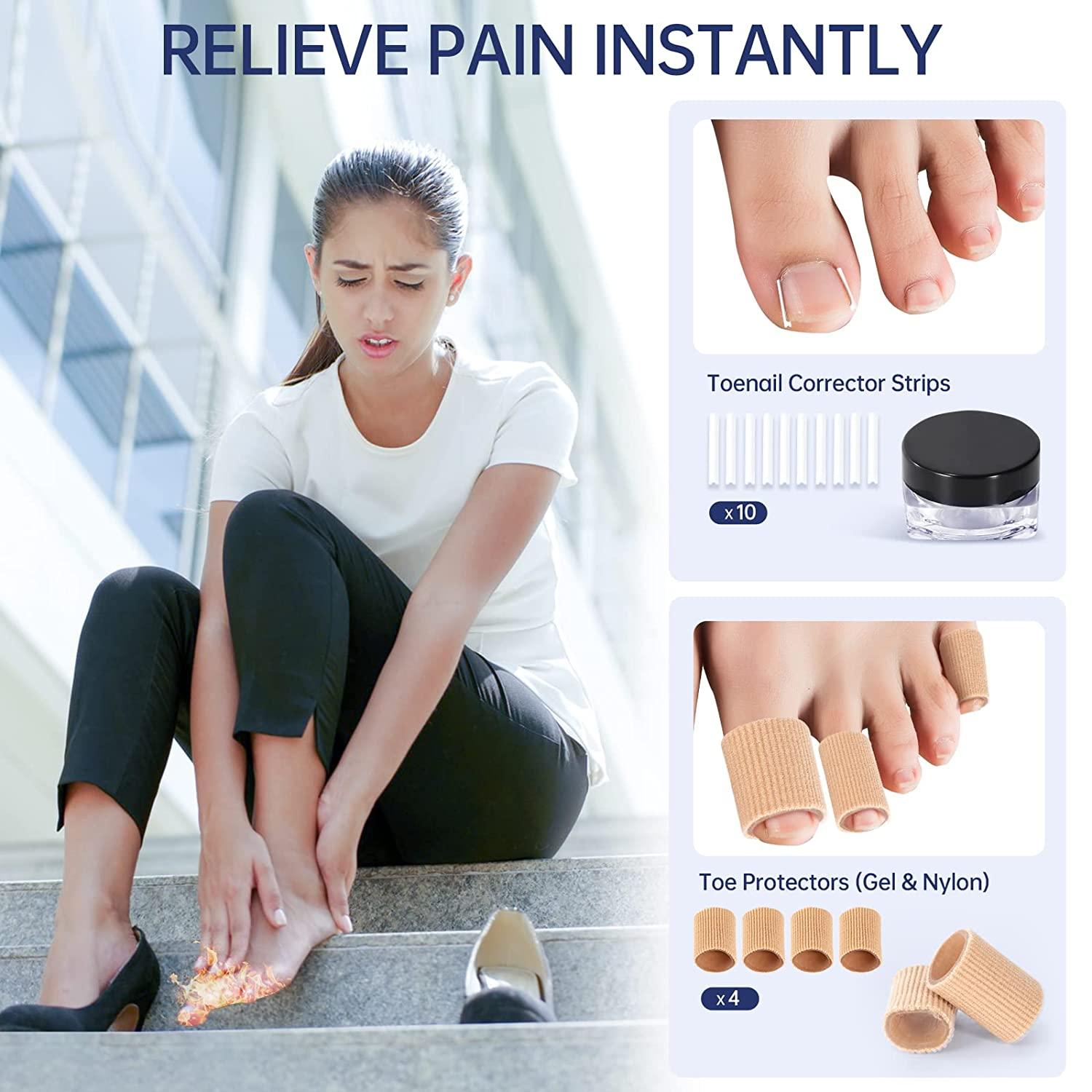 Ingrown Toenail Treatment Kit with 12 Podiatry Braces | Corrector Tool ...