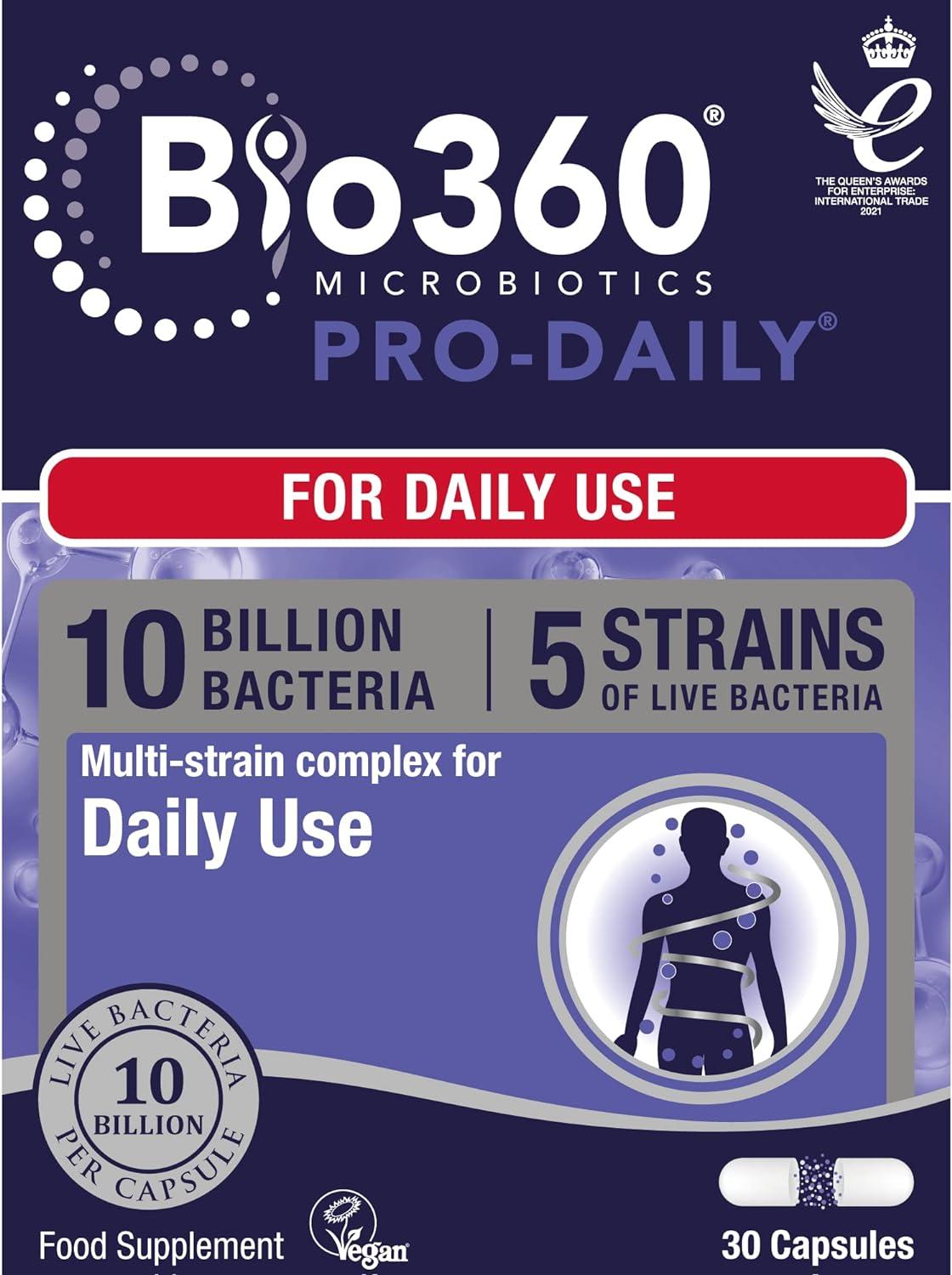 Natures Aid Bio360 Pro-Daily 10 Billion Bacteria | 30 Capsules | Buy ...