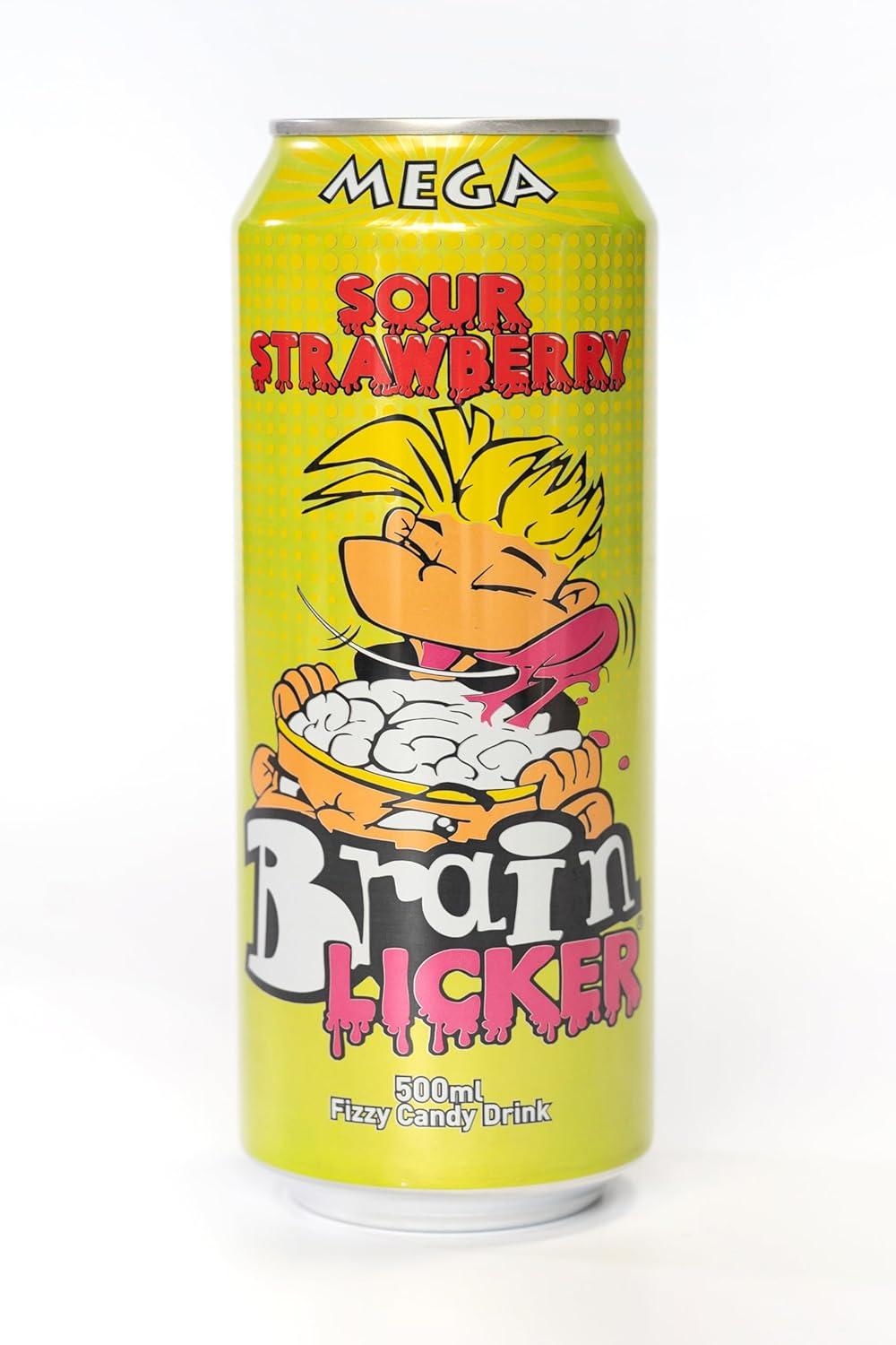 Mega Brain Licker Sour Strawberry Candy Drink American Style Soda 500ml ...