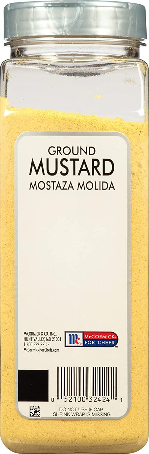 McCormick Culinary Ground Mustard 16 oz - Sharp Tangy Taste for Dips ...