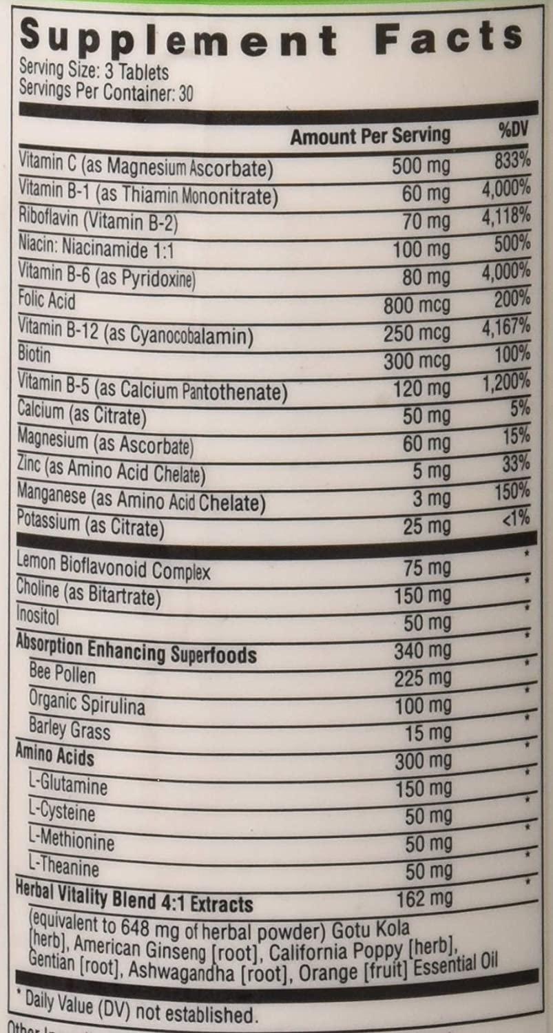 Rainbow Light Complete B-Complex - Food-Based Formula, 90 Tablets for Energy & Wellness | Buy ...