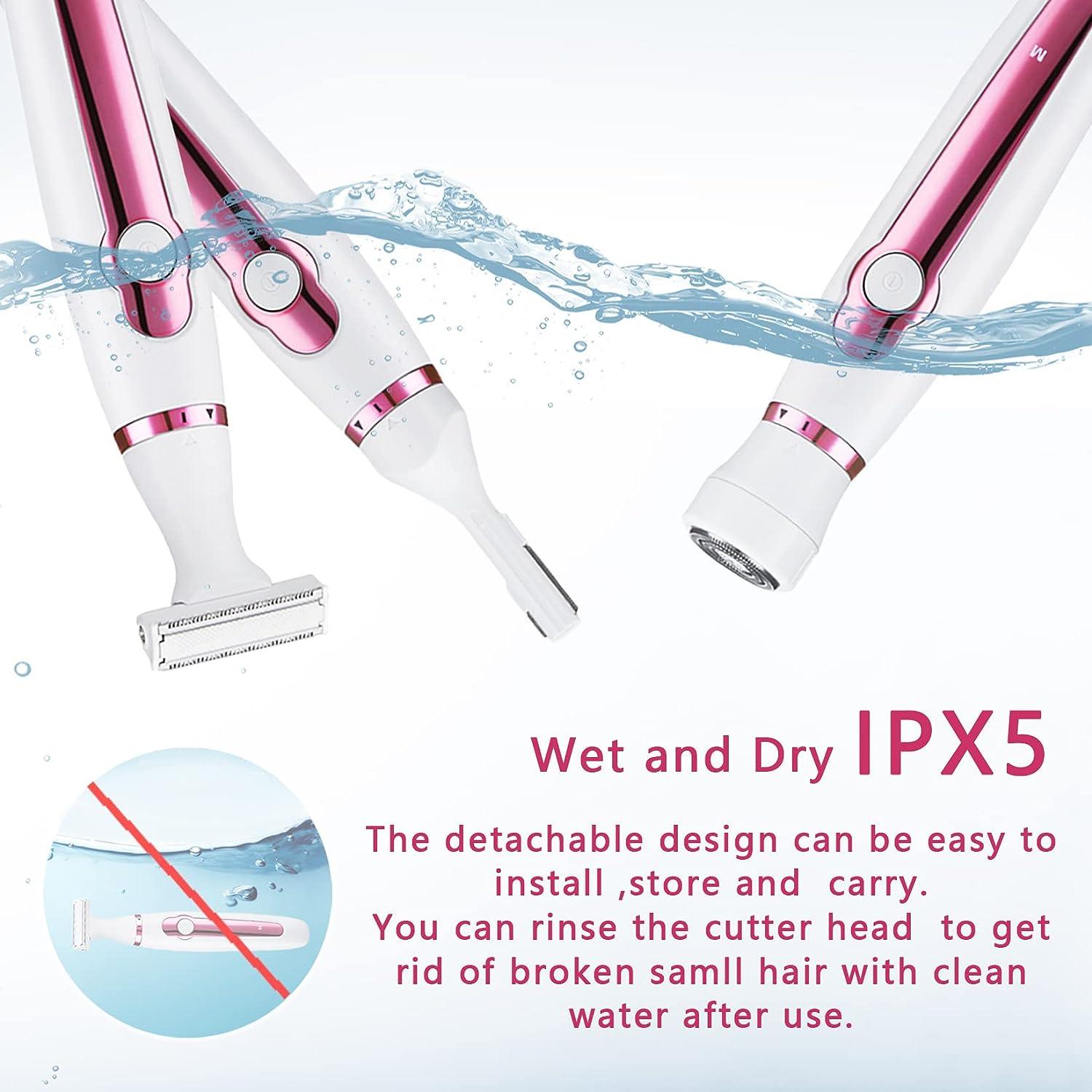 Zoushinn Electric 3-in-1 Women's Shaver & Bikini Trimmer - Wet/Dry ...