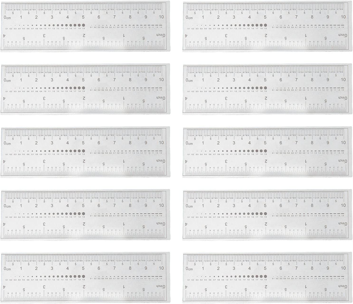 10PCS Nail Measuring Tool Transparent PVC Soft Ruler for Accurate Nail ...