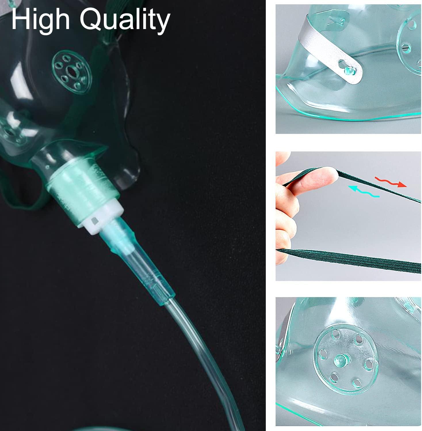 XL Standard Oxygen Mask with Adjustable Strap - 3 Pack | 6.6' Tubing ...