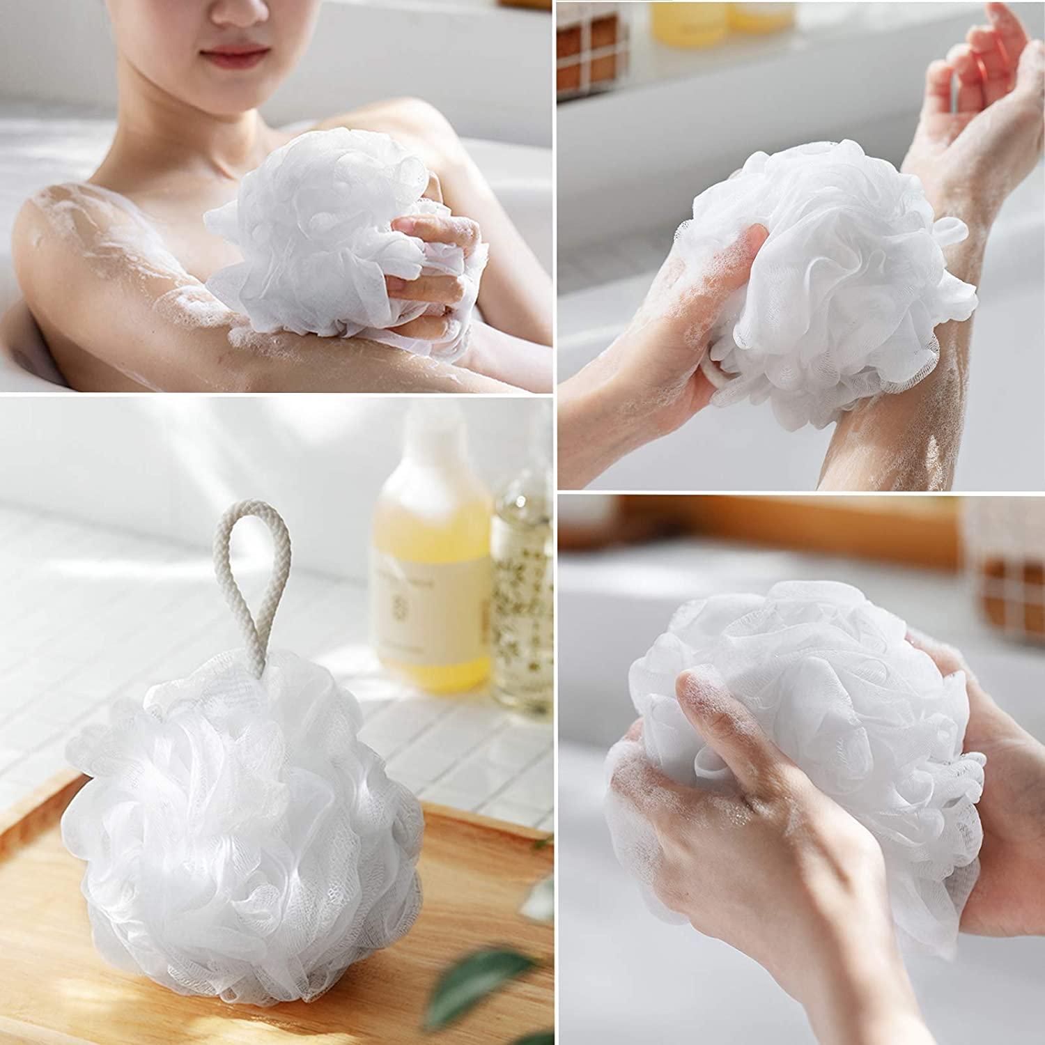 10 Pcs Mesh Loofah Sponges - Small Soft Exfoliating Scrubber for Body ...