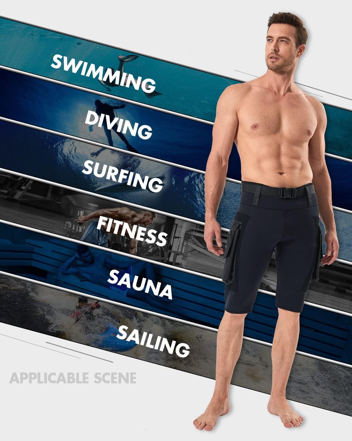 Seaskin 2.5mm Men's Diving Shorts with Pocket - X-Large (New Version ...