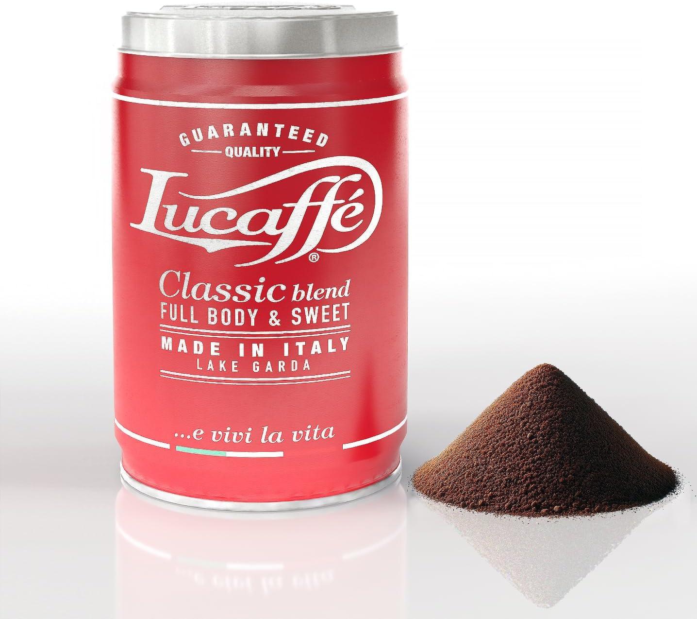 LUCAFF Classic ground coffee 250 g 12 steel jars aroma-saving ground ...
