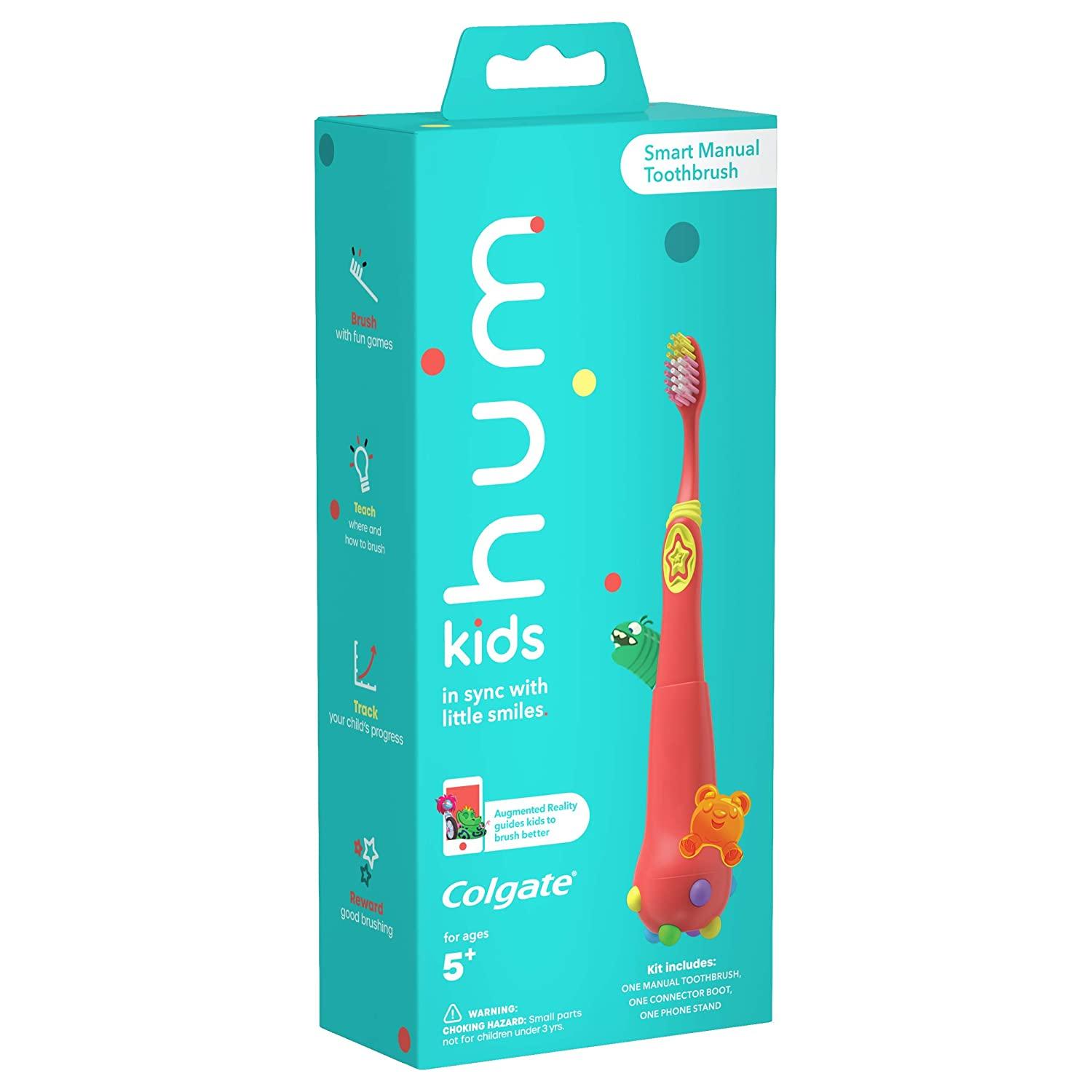 Colgate Hum Smart Manual Kids Toothbrush Set | Ages 5+ | Extra Soft ...