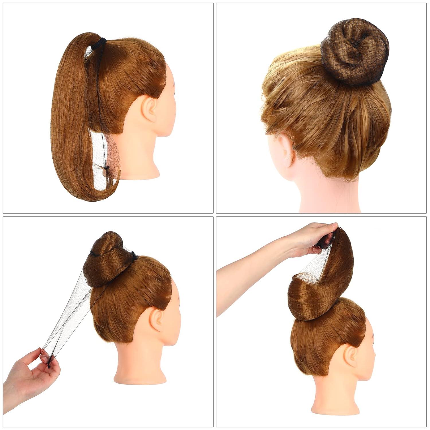 Prasacco Hair Net 20 Pcs Individual Package - Reusable Nylon Hair Nets ...