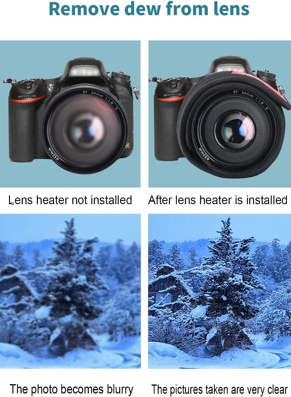 3 Gear USB Lens Warmer Heater Strip for Telescope Camera - Red/Black ...