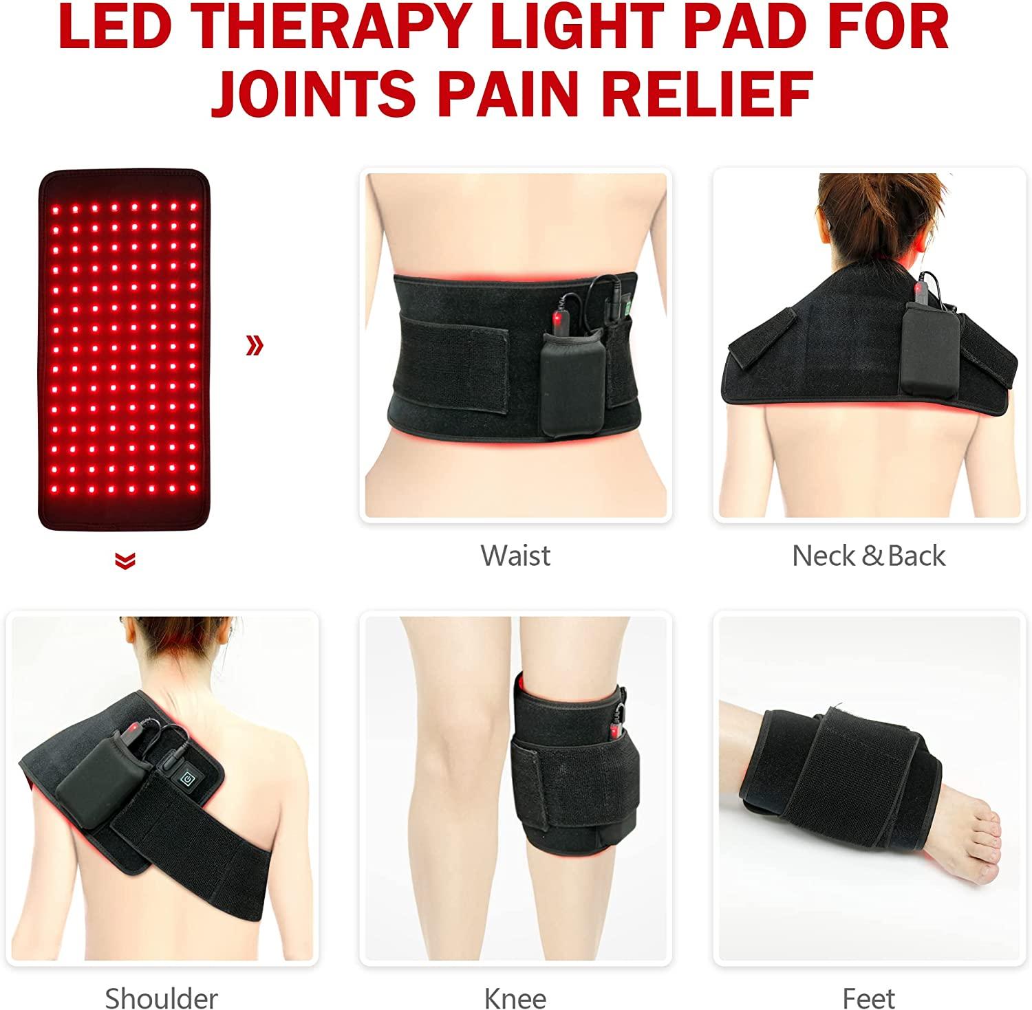 UTK Red Light Therapy Pad for Body Pain Relief LED 660&850nm Wearable ...