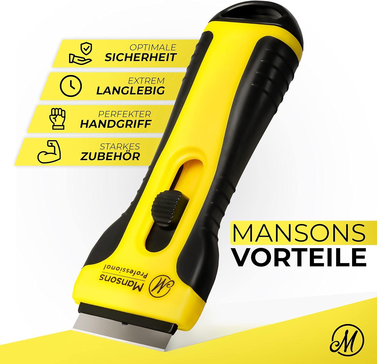 Mansons Ceranium Field Scraper Set - 15 Blades for Induction & Glass ...