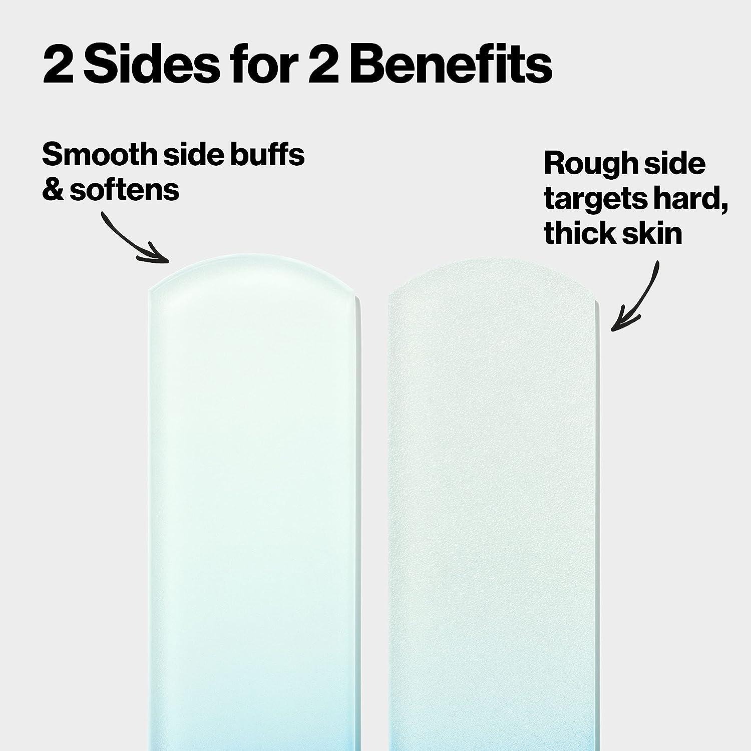 Revlon Bacteria Shield Glass Foot Buffer - Exfoliates, Smoothes Skin ...
