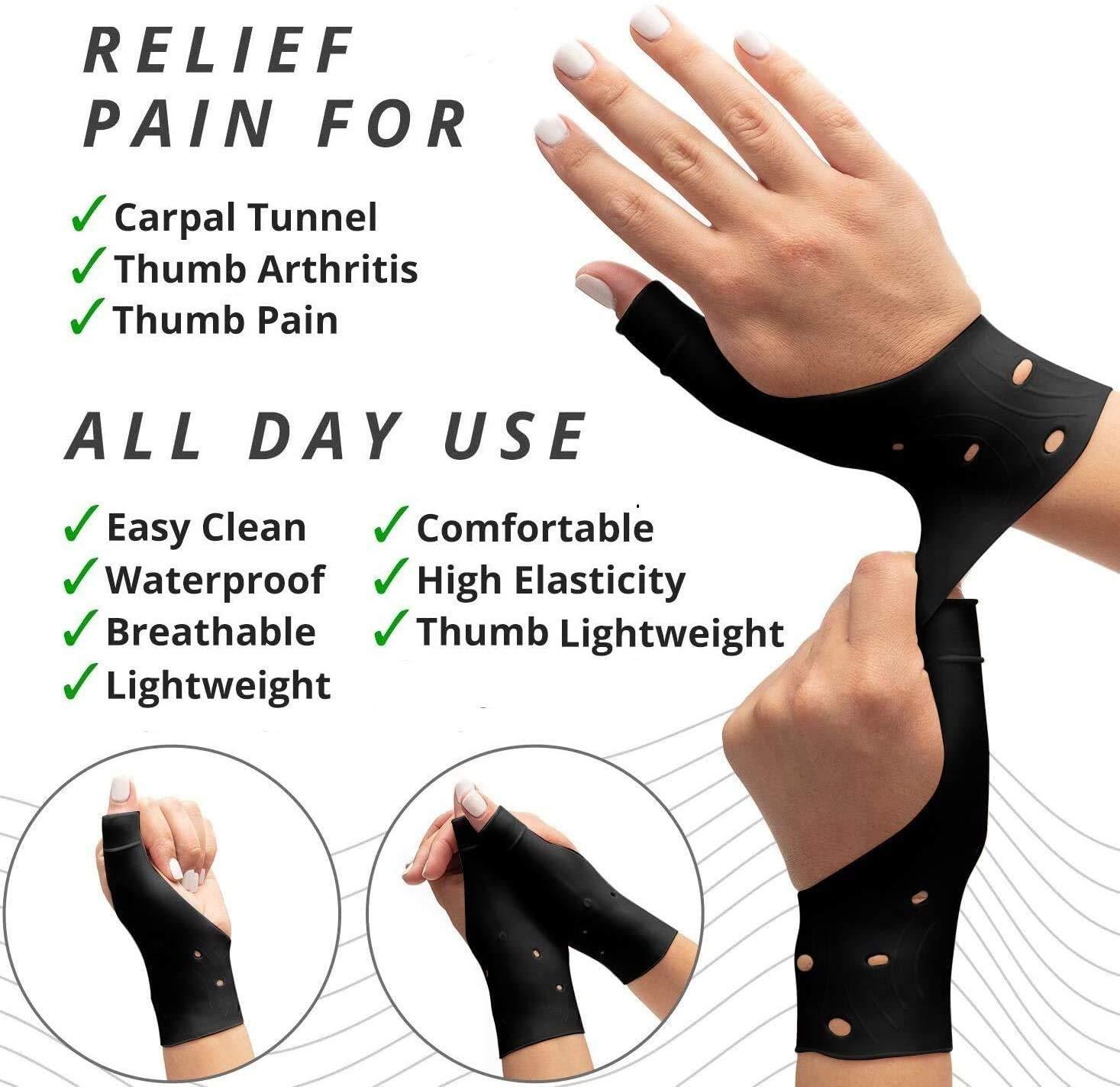 Dropsky Gel Wrist Thumb Support Braces - 4-Piece Set for Carpal Tunnel ...