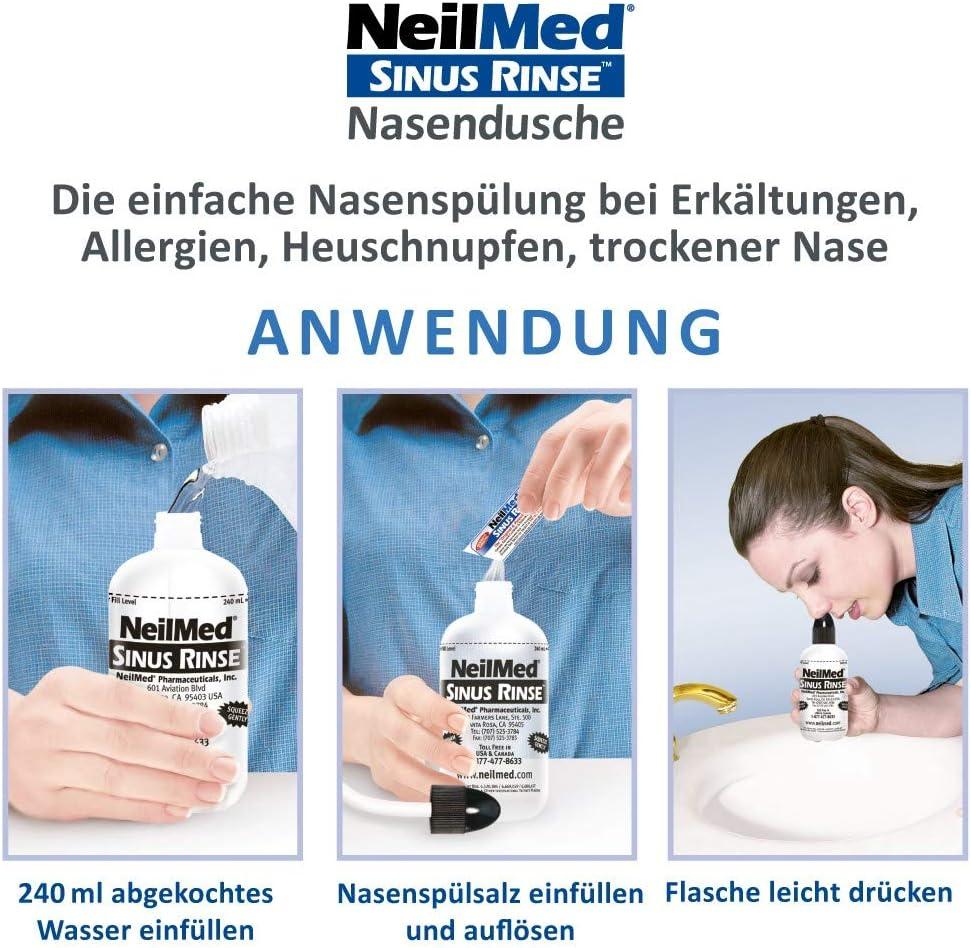 Neilmed Nasal Douche - Relieve Colds & Blocked Nose Fast | 10 Portions ...