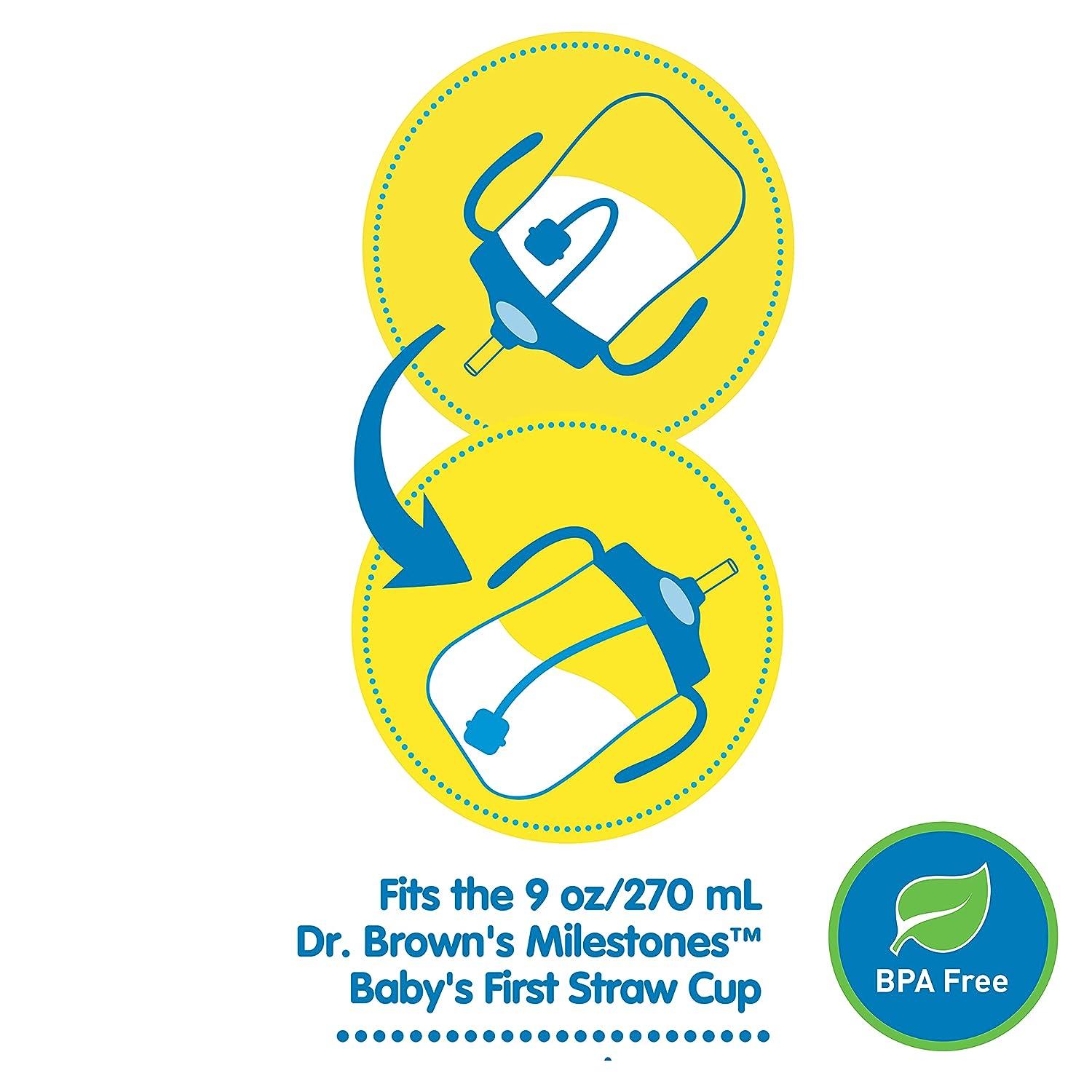 Dr. Brown's Baby's First Straw Cup Replacement Kit - Convenient and ...