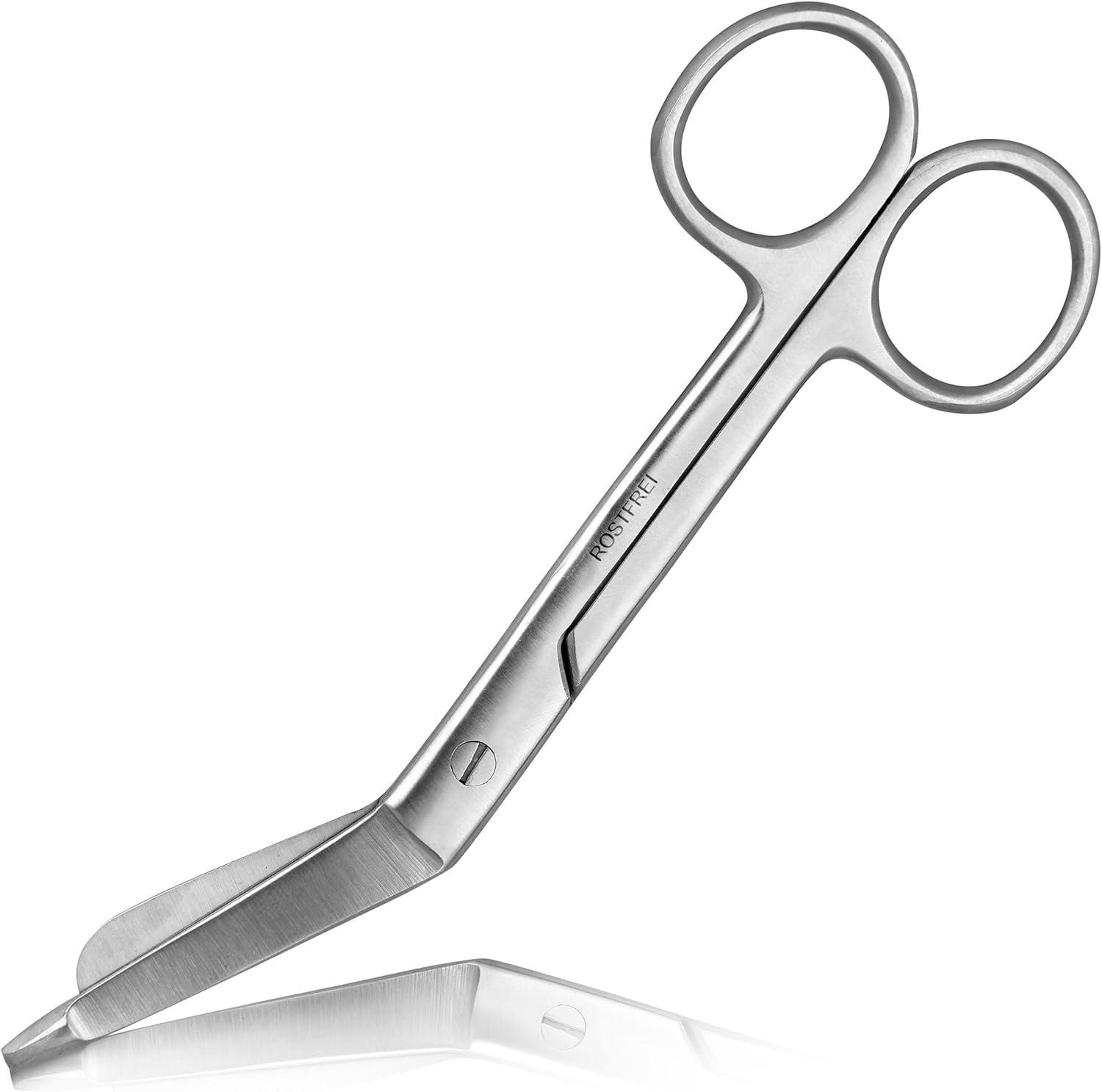 Shehadeh Bandage Scissors - Blunt Tip Nurse & First Aid Scissors (18.5 ...