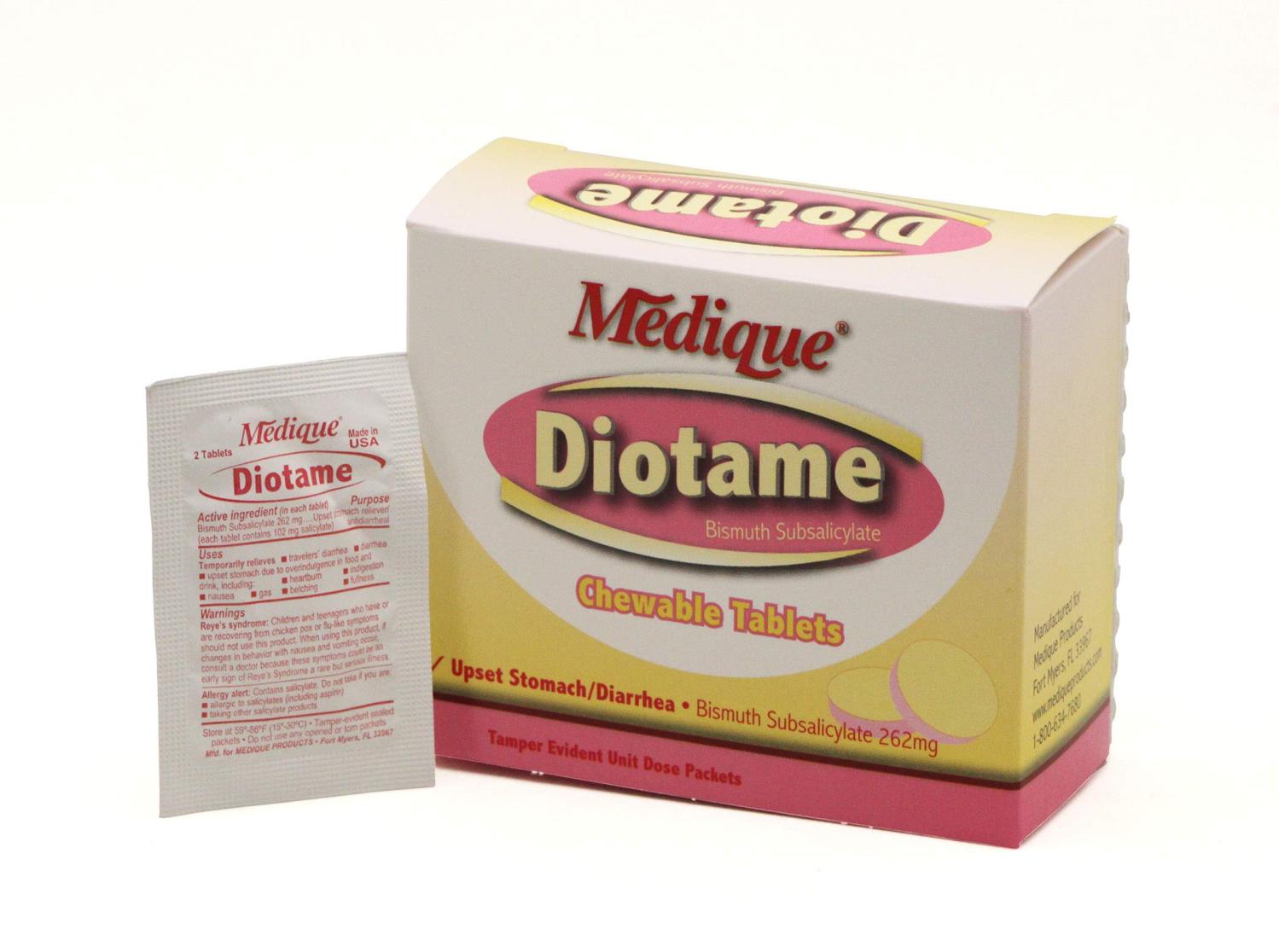 Medique Products 22064 Diotame Indigestion Relief Tablets COMMISSARY 24 ...