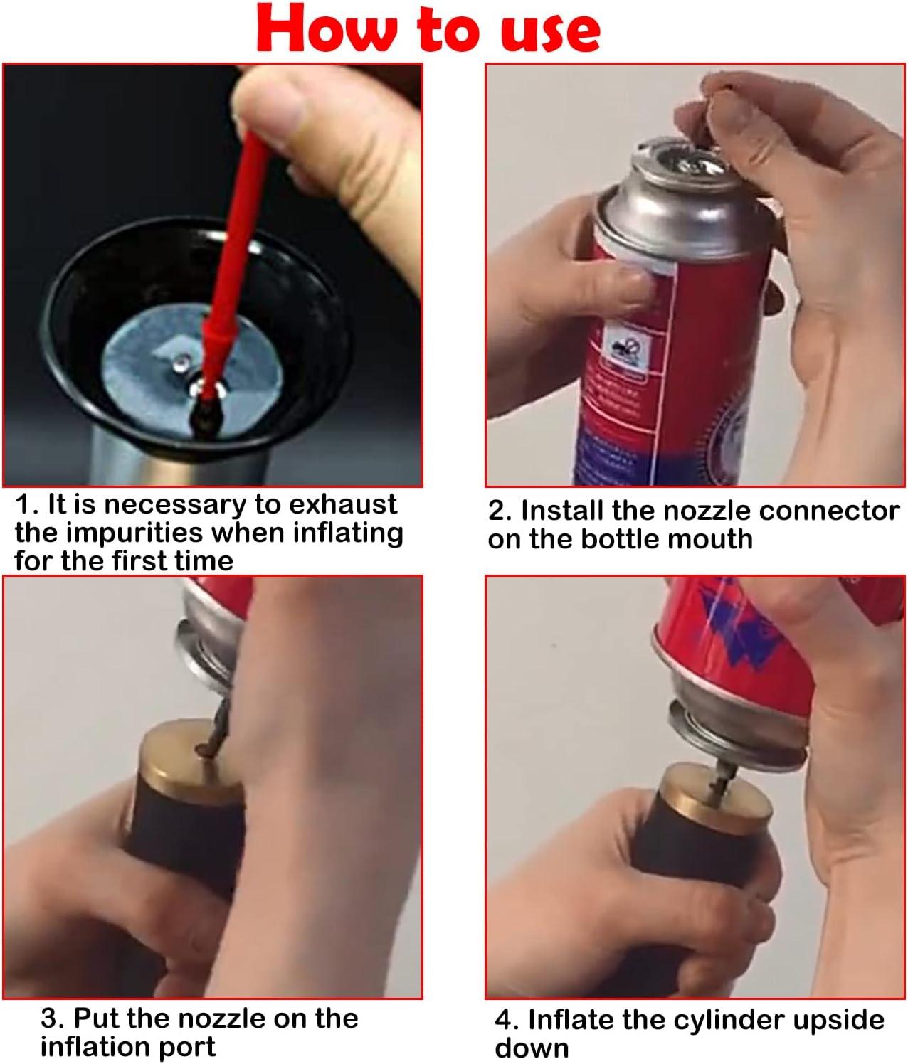 20 Pcs Butane Tank Adapter Butane Nozzle Gas Refill Adapter Cassette ...