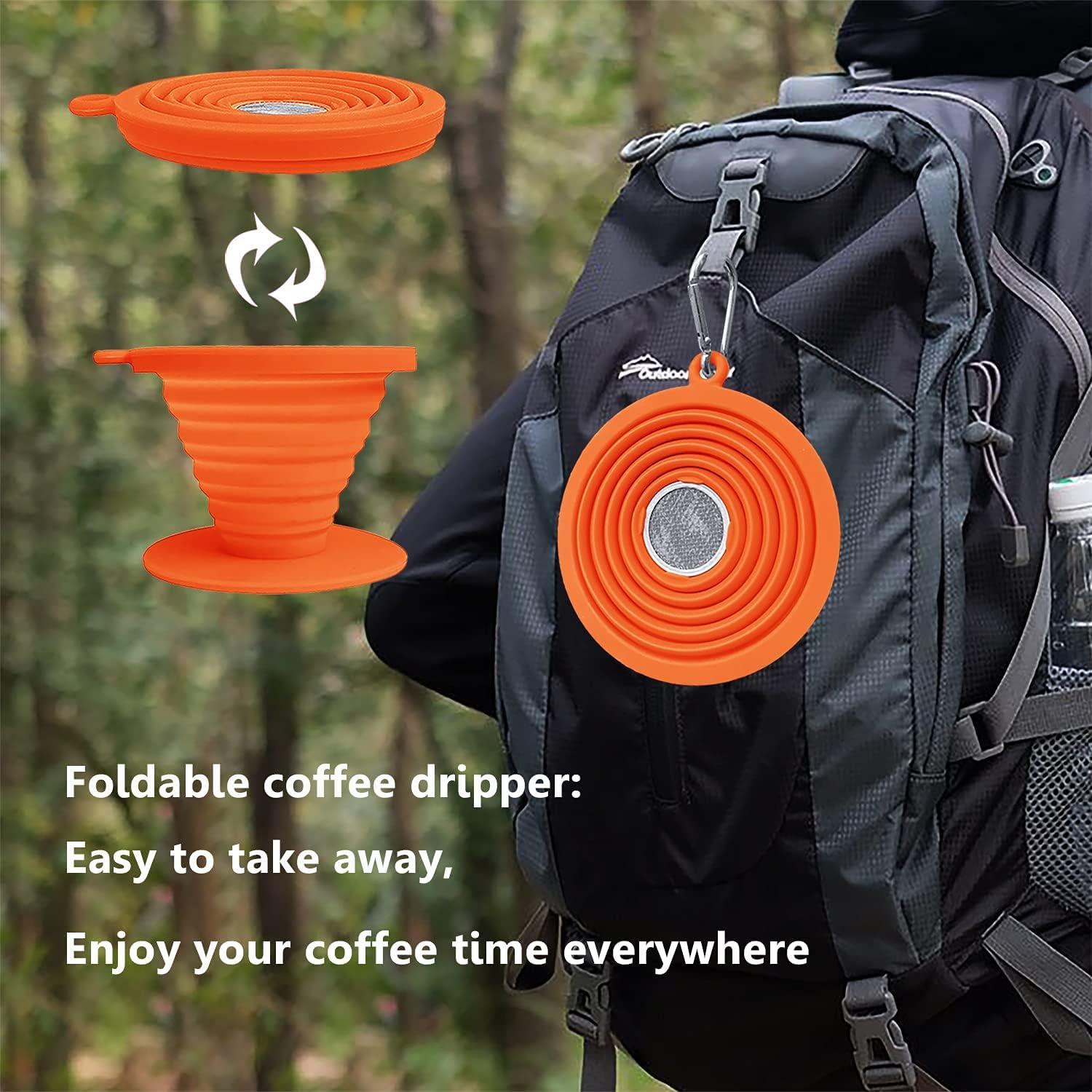 Collapsible Silicone Pour Over Coffee Dripper | Reusable Cone Filter ...