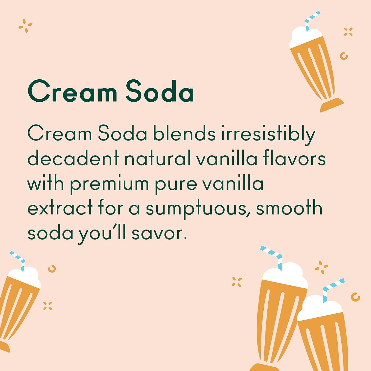 OLIPOP Cream Soda Sparkling Tonic - Prebiotic Soft Drink with 9g Fiber ...