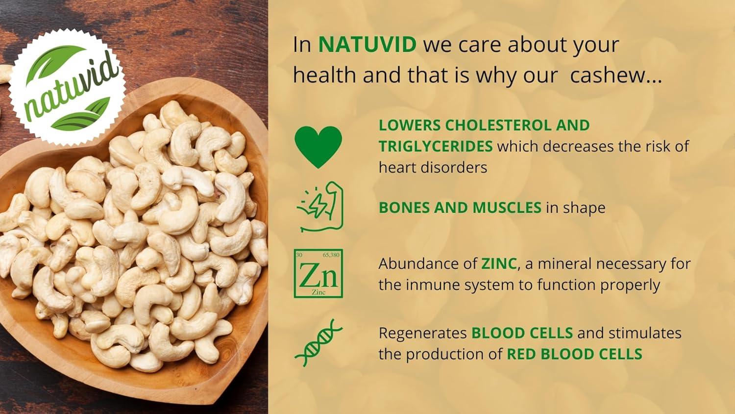 Natuvid Premium Natural Raw Whole Cashew Nuts | Exquisite African ...