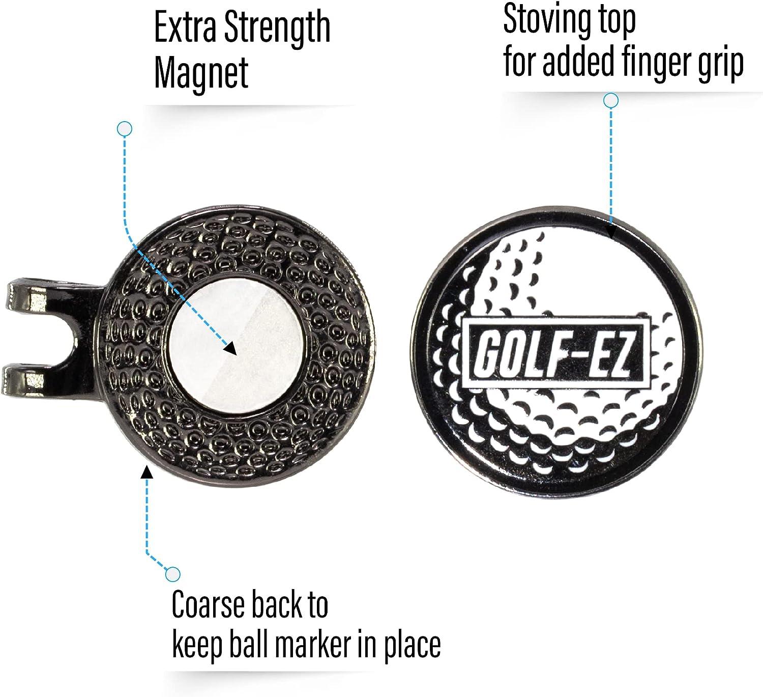 Golf-EZ TRI-LINE Golf Ball Alignment Kit with Hat Clip Ball Marker and ...