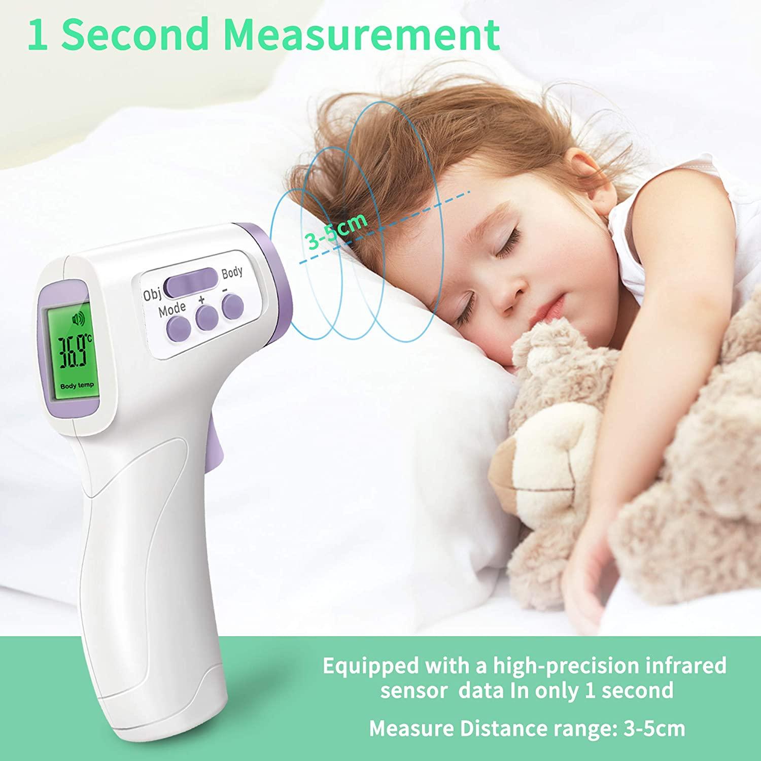Touchless Forehead Thermometer for Adults & Kids - Digital Infrared ...