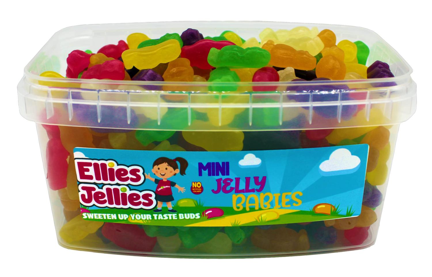 Ellies Jellies Mini Jelly Babies 732g Rectangle Tub | Buy Now with ...