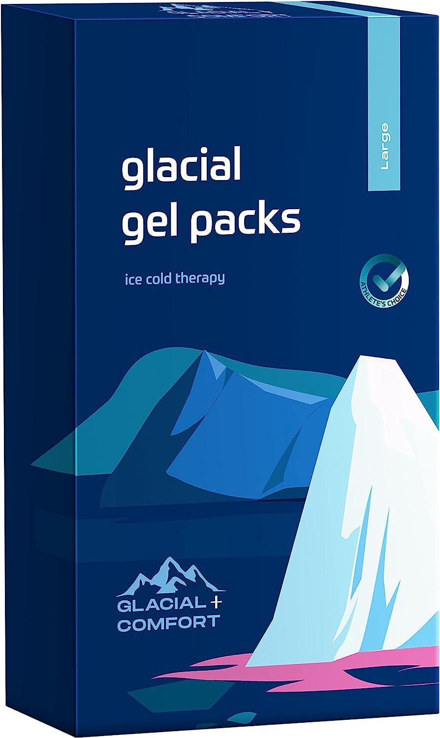 Glacial Comfort Gel Ice Pack - Large (15 x 11) for Back Pain, Hip, Knee ...