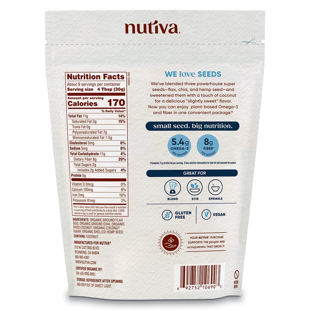 Nutiva Organic Superseed Blend with Coconut - 10 oz | Healthy ...