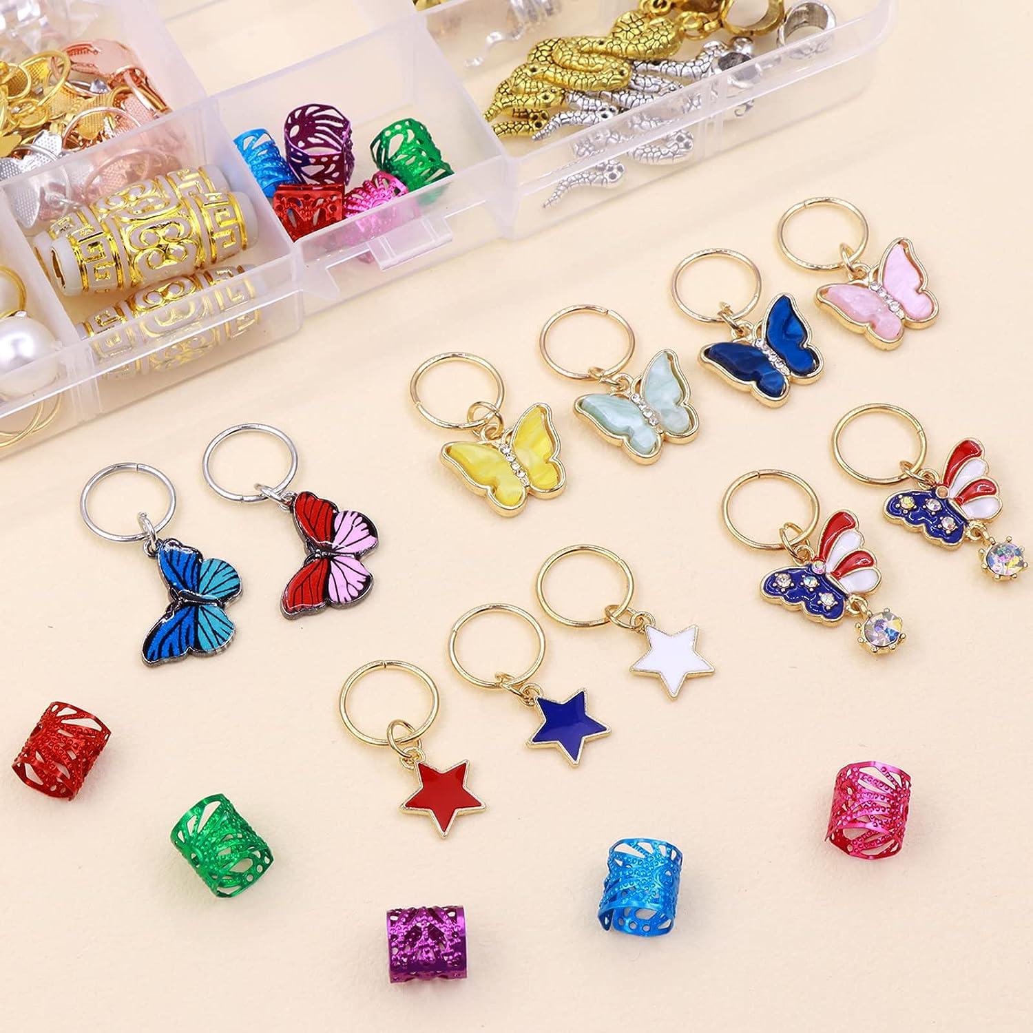 NAISKA 158 Pieces Gold Butterfly Hair Braid Accessories Set for Women ...