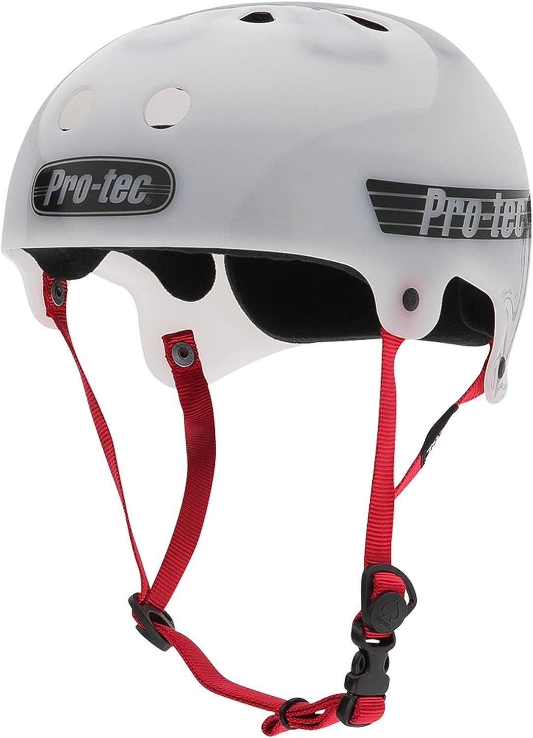 Pro-Tec Bucky Skateboarding Helmet - Translucent White (Large) | Buy ...