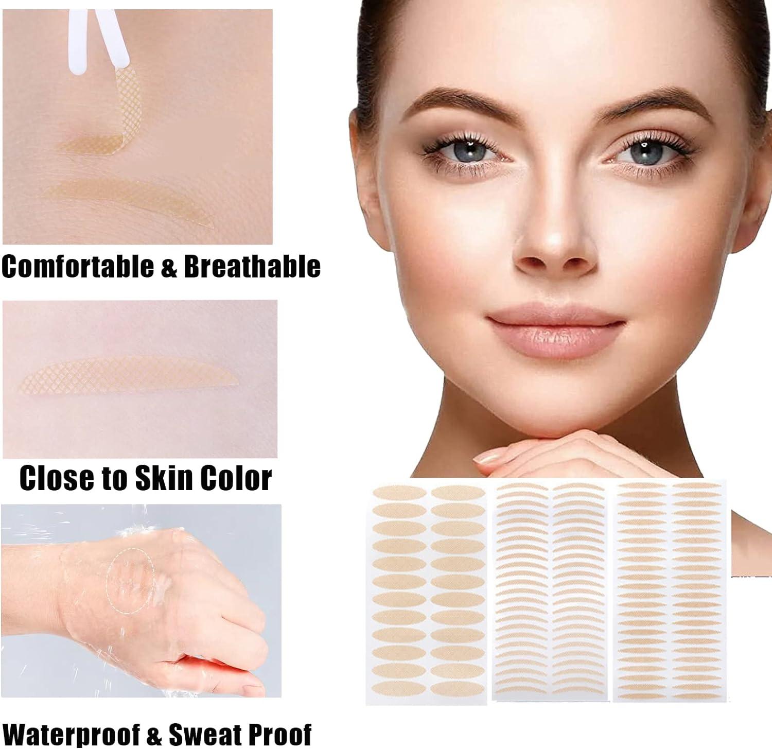 480pcs Eyelid Tape for Hooded Eyes - Double Eyelid Stickers for Uneven ...