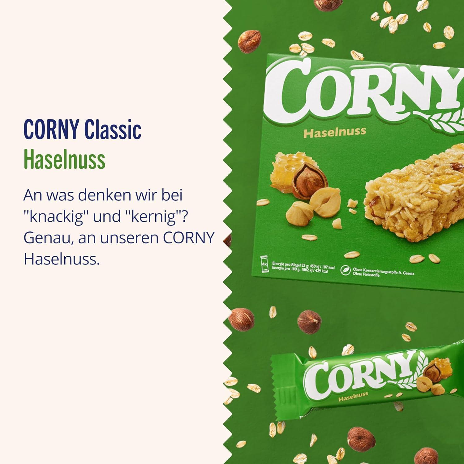 Buy Corny Classic Hazelnut Cereal Bar - Delicious Nuts & Honey | 60x25g ...
