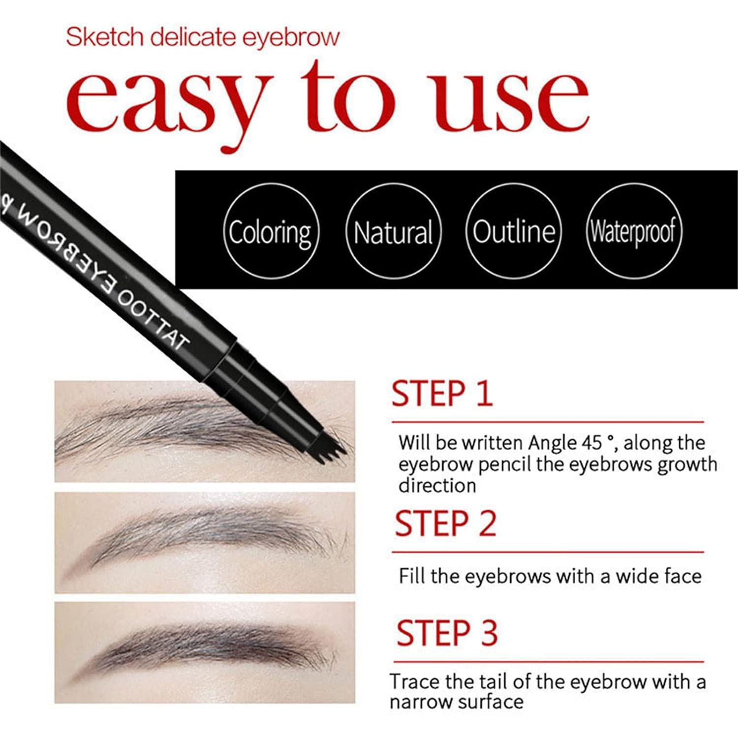 Waterproof Microblade Eyebrow Pen | Long-Lasting Smudge-Proof Brow ...