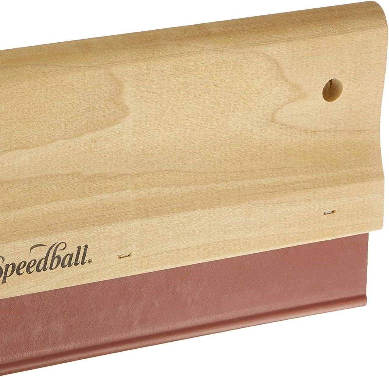 Speedball 12 Nitrile Squeegee 65 Durometer - Ideal for Fabric Silk ...