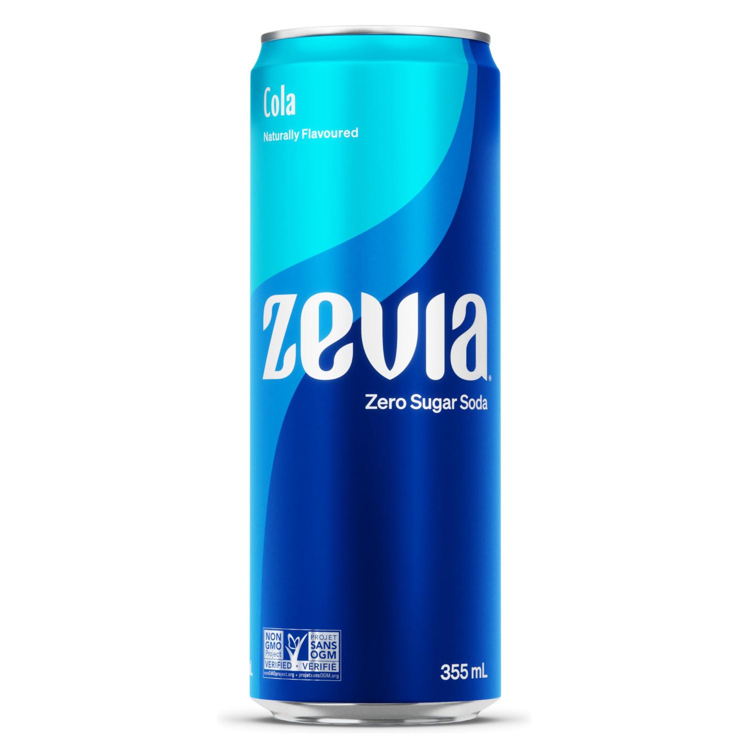 Zevia Zero Sugar Cola Soda 355 mL Cans (Pack of 12) Cola 355 mL (Pack of 12) | Buy Now with ...